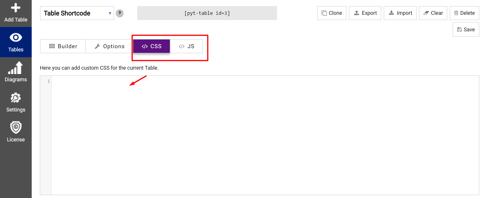 4 Data Table Options Pubydoc Data Tables And Charts Wordpress Plugin