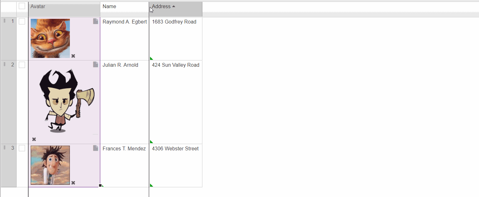 Table Size PubyDoc Data Tables And Charts WordPress Plugin