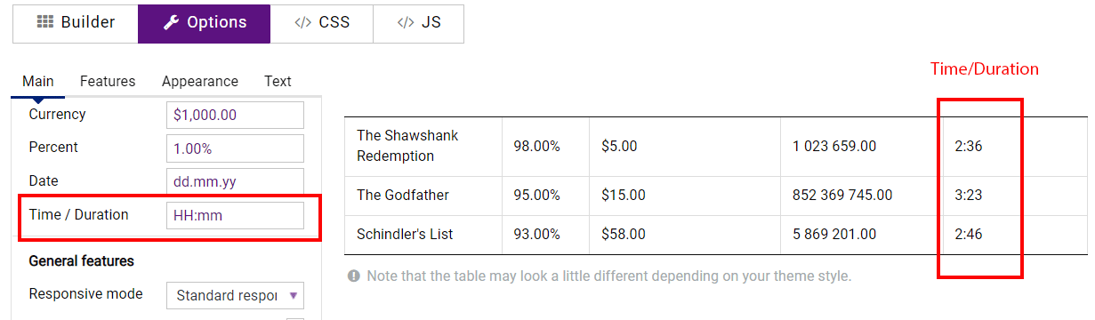 Data formats. - PubyDoc - Data Tables and Charts WordPress Plugin